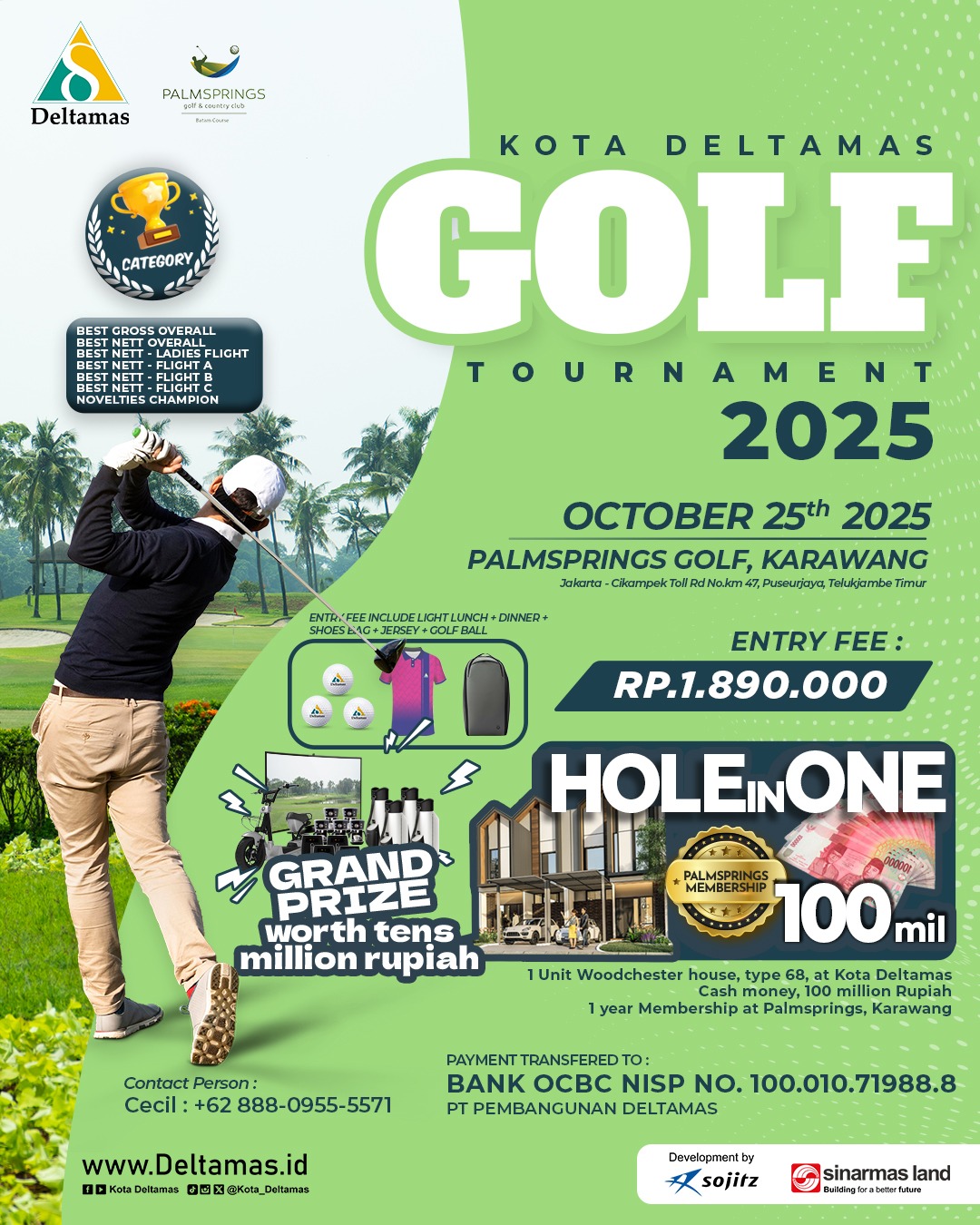 Deltamas Golf Tournament 2025 - Kota Deltamas
